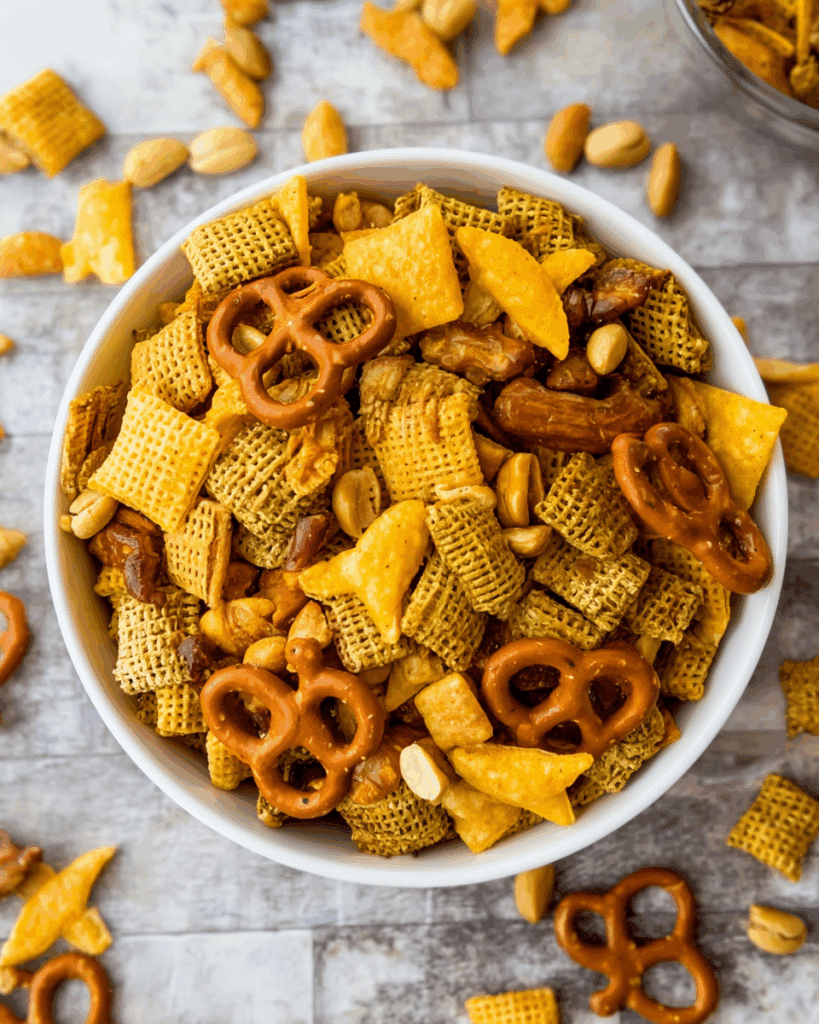 Cheese Chex Mix Recipe | Irresistible Cheesy Snack Mix
