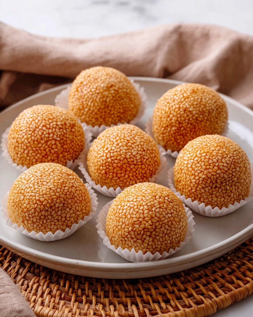 Red Bean Sesame Balls (Jian Dui): Irresistibly Chewy & Crunchy